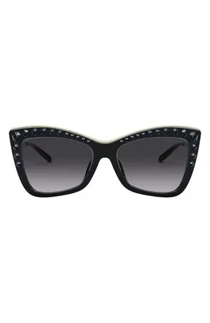 Michael Kors Michael Kors 55mm Butterfly Sunglasses Black