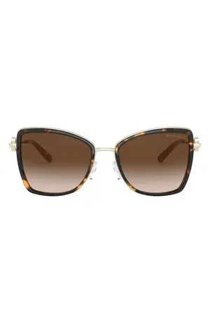 Michael Kors Michael Kors 55mm Butterfly Sunglasses Brown