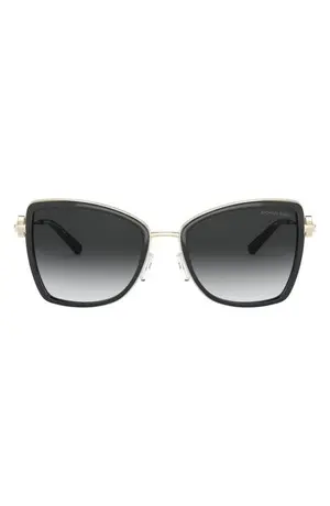 Michael Kors 55mm Butterfly Sunglasses - Gold