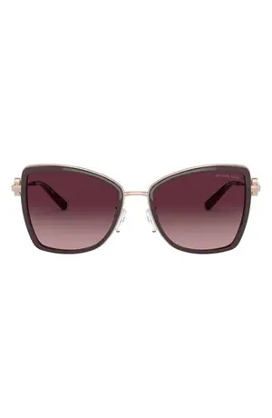 Michael Kors Michael Kors 55mm Butterfly Sunglasses Rose Gold