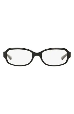 Michael Kors Michael Kors 52mm Square Eyeglasses Black Glitter