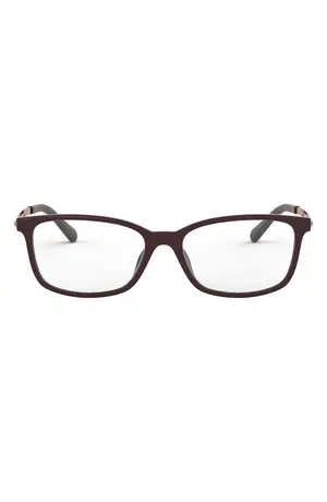 Michael Kors Michael Kors 52mm Square Eyeglasses Cordovan