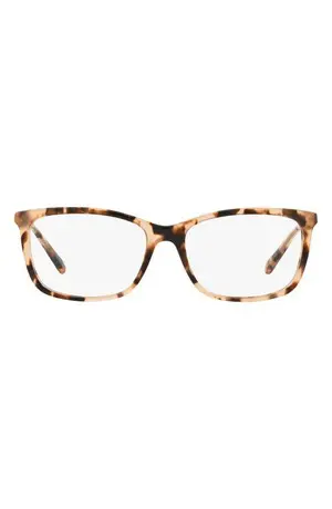 Michael Kors Michael Kors 52mm Square Eyeglasses Pink Tort