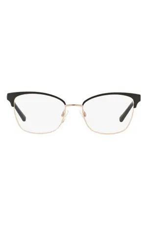 Michael Kors 51mm Cat Eye Eyeglasses - Rose Gold Black