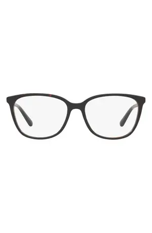 Michael Kors Michael Kors 55mm Cat Eye Optical Glasses Tort Black