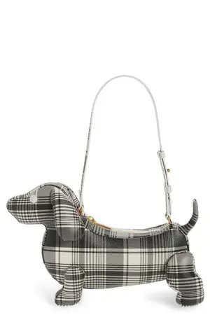 Thom Browne Thom Browne Hector Baguette Shoulder Bag Black White