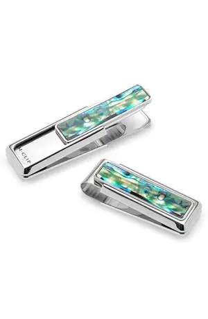 M-Clip® Mother-of-pearl Inlay Money Clip - Green