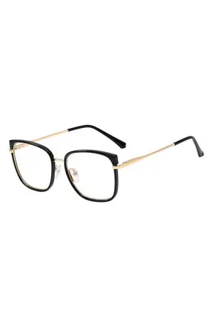FIFTH & NINTH Sahara Blue Light Blocking Glasses - Black/clear