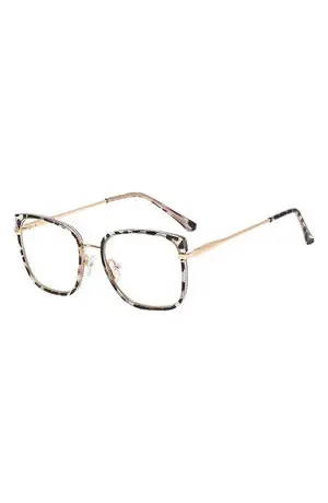 FIFTH & NINTH Fifth & Ninth Sahara Blue Light Blocking Glasses Leopard/ Clear