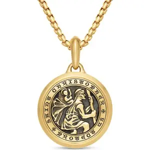 David Yurman St. Christopher Amulet - Yellow Gold