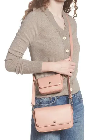 MALI + LILI 2-piece Vegan Leather Crossbody Bag - Blush