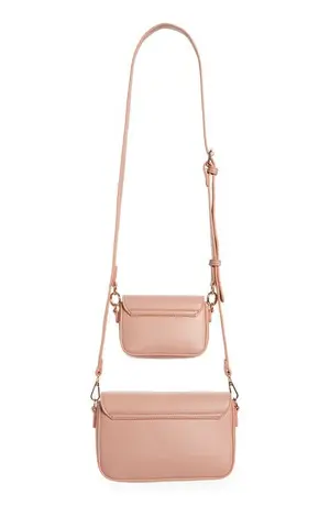 MALI + LILI 2-piece Vegan Leather Crossbody Bag - Blush