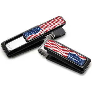 M-Clip® American Flag Money Clip - Black/red/white/blue