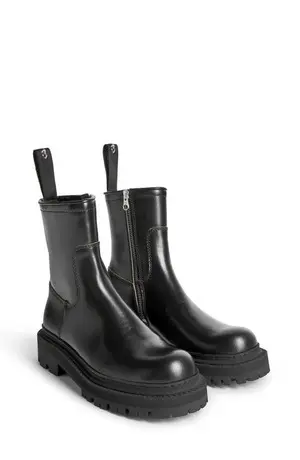 Camper Eki Leather Boot Black