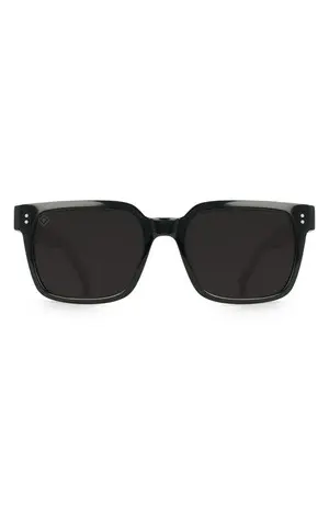 Raen RAEN West Square Sunglasses Crystal Black/ Smoke Polar