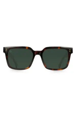 Raen West Square Sunglasses - Kola Tortoise/green Polar