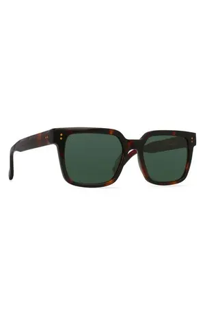 Raen West Square Sunglasses - Kola Tortoise/green Polar