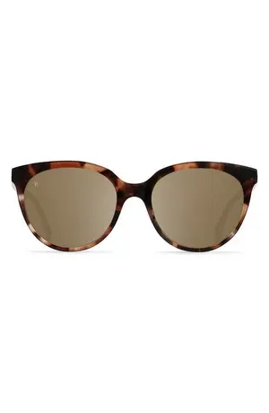 Raen Lily 54mm Polarized Cat Eye Sunglasses - Almond Tortoise/alpine Mirror