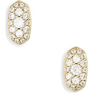 Kendra Scott Grayson Crystal Stud Earrings - Gold