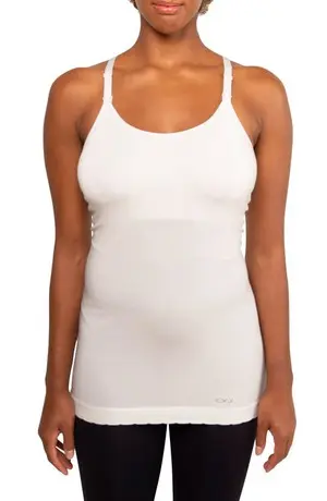 MODERN ETERNITY Racerback Nursing Tank - Eggshell