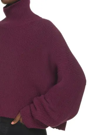 Balenciaga Crop Mock Neck Sweater