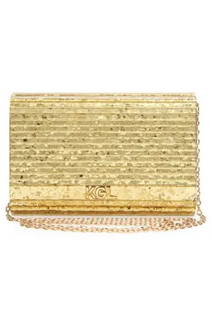 Kurt Geiger Party Eagle Drench Clutch - Gold