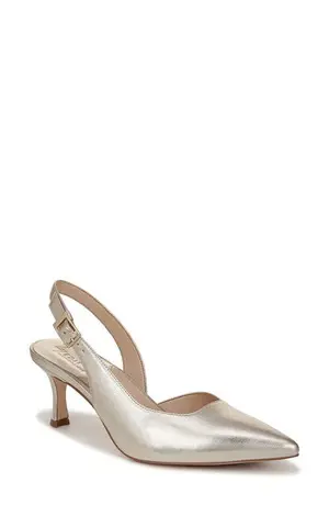 27 EDIT NATURALIZER Felicia Slingback Pointed Toe Pumps - Champagne