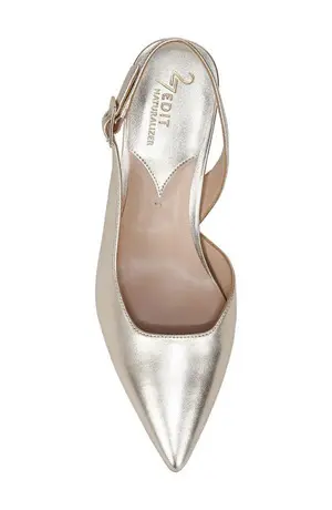 27 EDIT NATURALIZER Felicia Slingback Pointed Toe Pumps - Champagne