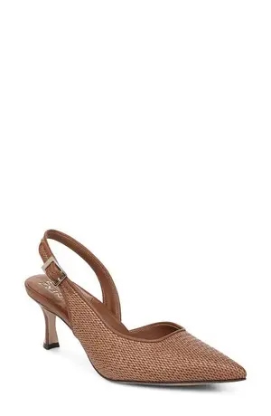 27 EDIT NATURALIZER Felicia Slingback Pointed Toe Pumps - Walnut Wake