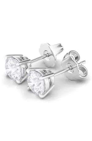 HAUTECARAT Round Lab-created Diamond Stud Earrings - 6.00 Ctw White Gold
