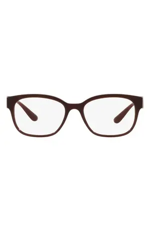Dolce & Gabbana 52mm Rectangle Optical Glasses - Aubergine/ Demo Lens