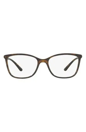 Dolce & Gabbana 52mm Rectangle Optical Glasses - Havana