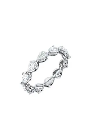 Bony Levy Aviva Pear Diamond Eternity Ring - 18k White Gold