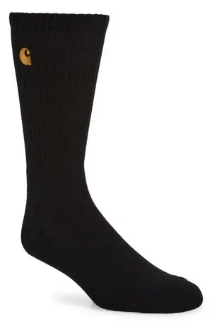 Carhartt Work In Progress Carhartt Work In Progress Chase Crew Socks Black/gold