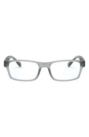Armani Exchange 55mm Rectangular Optical Glasses Transparent Grey