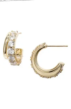 Kendra Scott Livy Huggie Hoop Earrings - Gold Metal