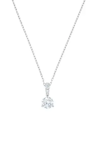 SWAROVSKI Stilla Cubic Zirconia Pendant Necklace - White