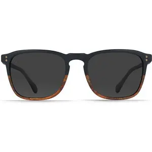 Raen Wiley Polarized Square Sunglasses - Burlwood/black Polar