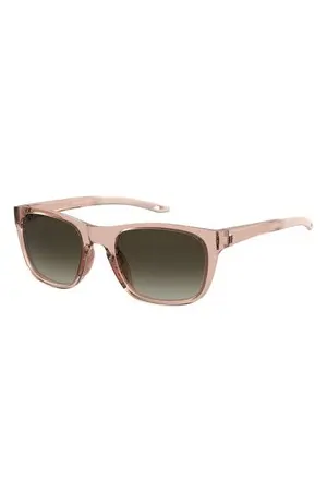 Under Armour 55mm Square Sunglasses - Cryspink/brown Gradient