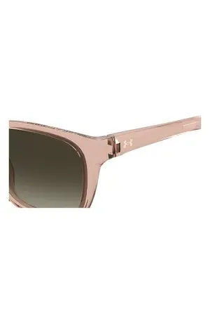 Under Armour 55mm Square Sunglasses - Cryspink/brown Gradient