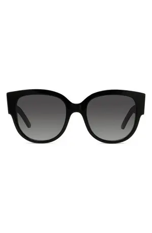Dior DIOR Wil Bu 54mm Cat Eye Sunglasses Black/grey