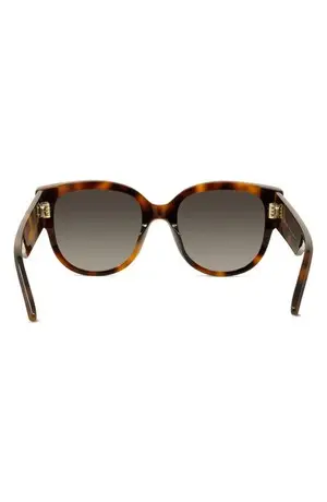 Dior Wil Bu 54mm Cat Eye Sunglasses - Havana/grey