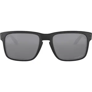 Oakley 56mm Polarized Rectangular Sunglasses - Black