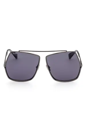 Max Mara Max Mara Geometric Sunglasses Gold / Green