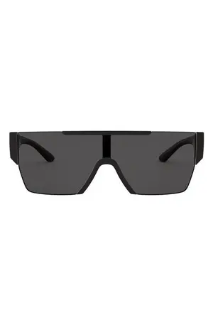Burberry Burberry 38mm Shield Sunglasses Matte Black / Grey