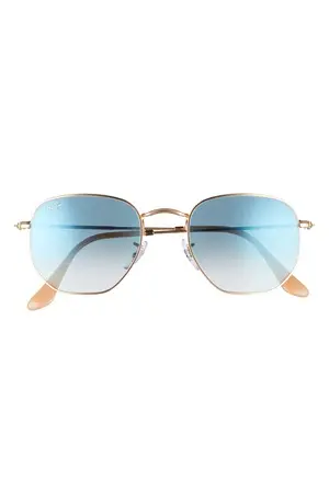 Ray-ban Ray-Ban 51mm Aviator Sunglasses Arista/ Clear Gradient Blue