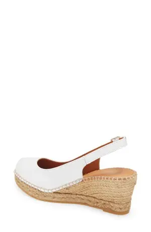 TONI PONS Croacia Espadrille Wedge - White Leather