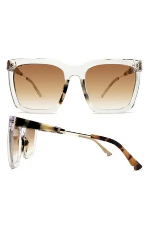 COCO AND BREEZY Lively 55mm Gradient Square Sunglasses