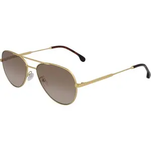 Paul Smith Paul Smith Angus 58mm Aviator Sunglasses Matte Gold