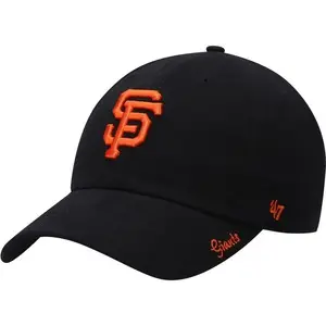 '47 San Francisco Giants Miata Clean Up Adjustable Cap - Black